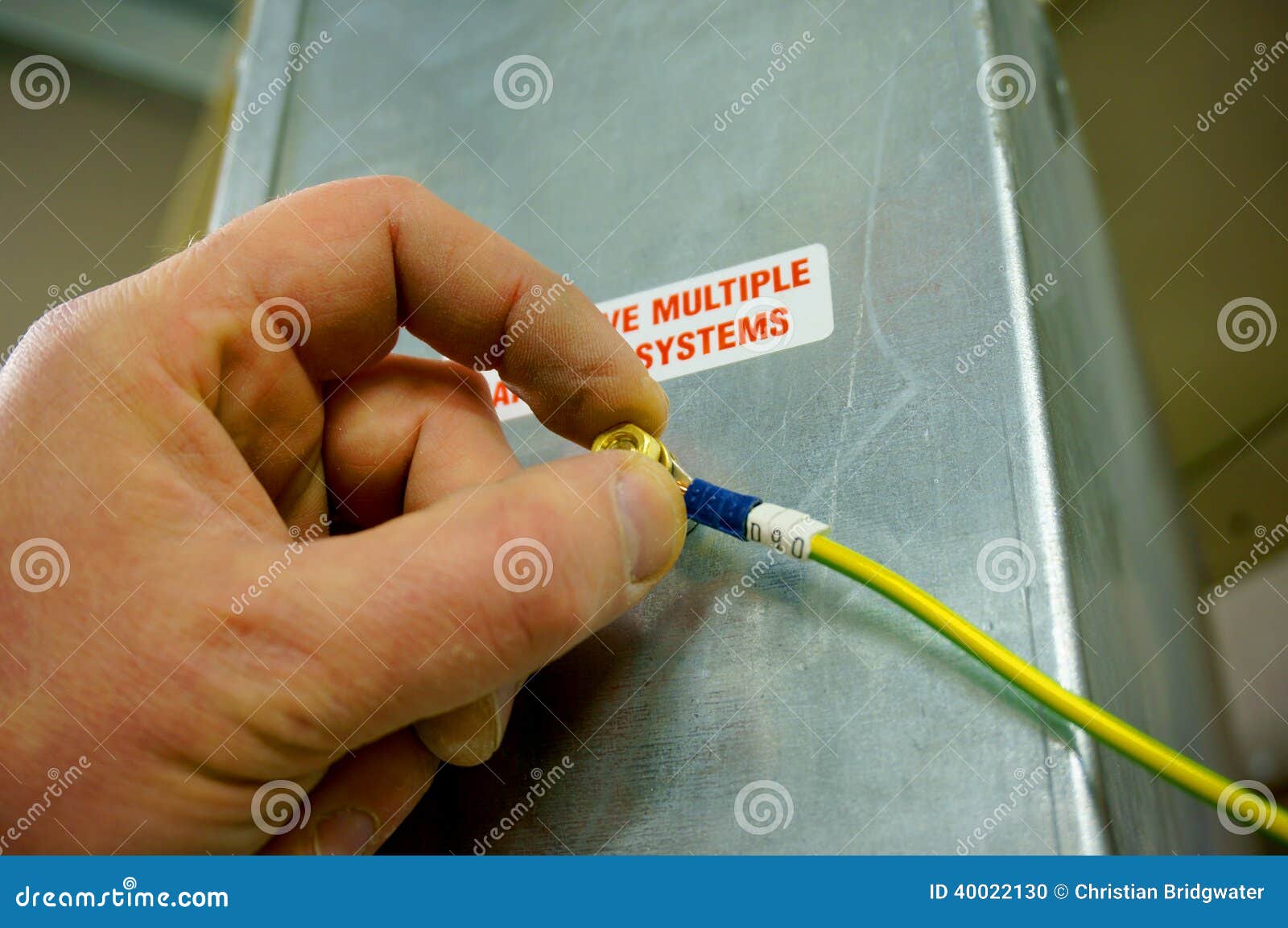 Wiring earth cable a stock photo. Image of wire, steel - 40022130