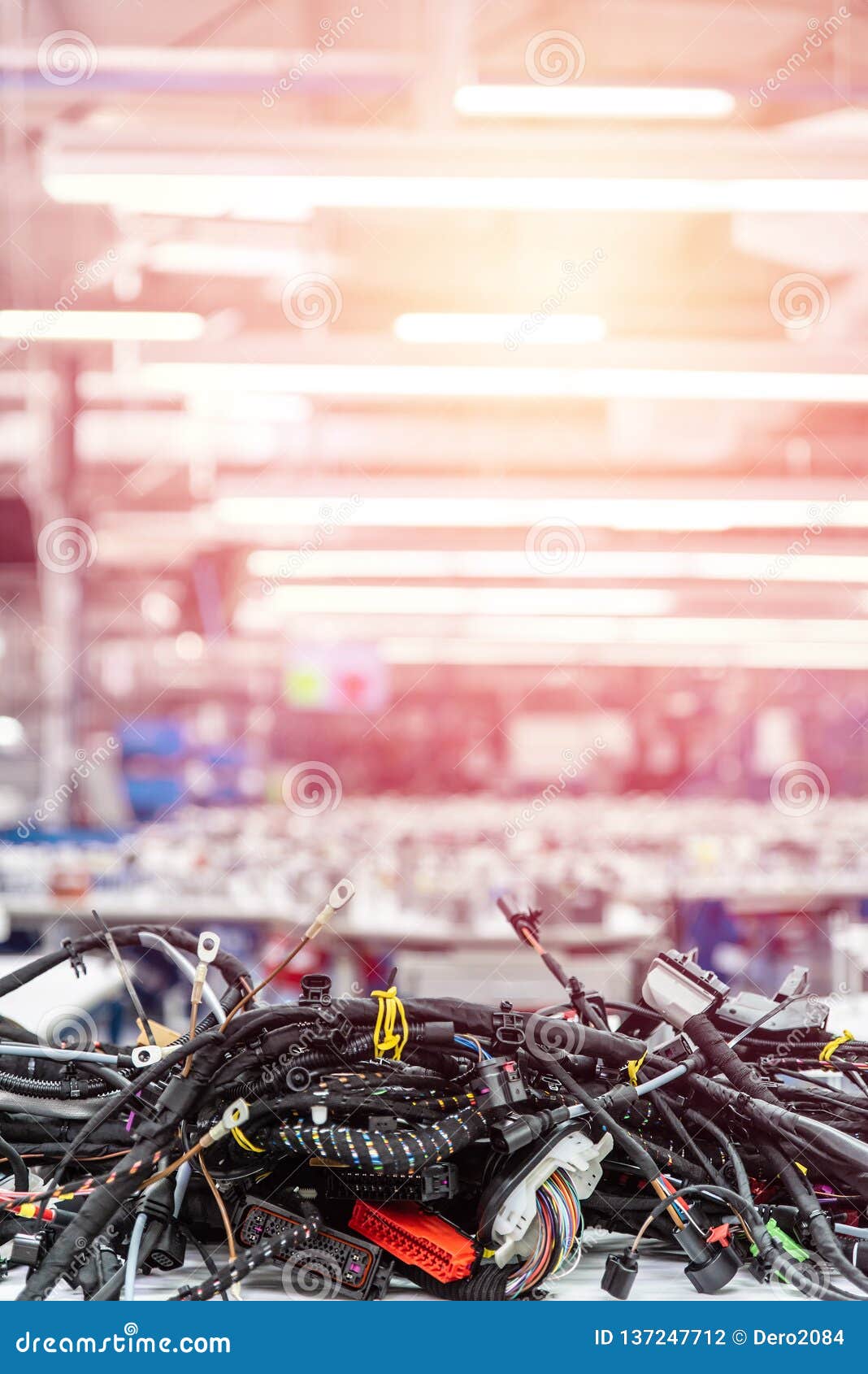Wiring Harnesses To The Growth Cable Royalty-Free Stock Photo ...