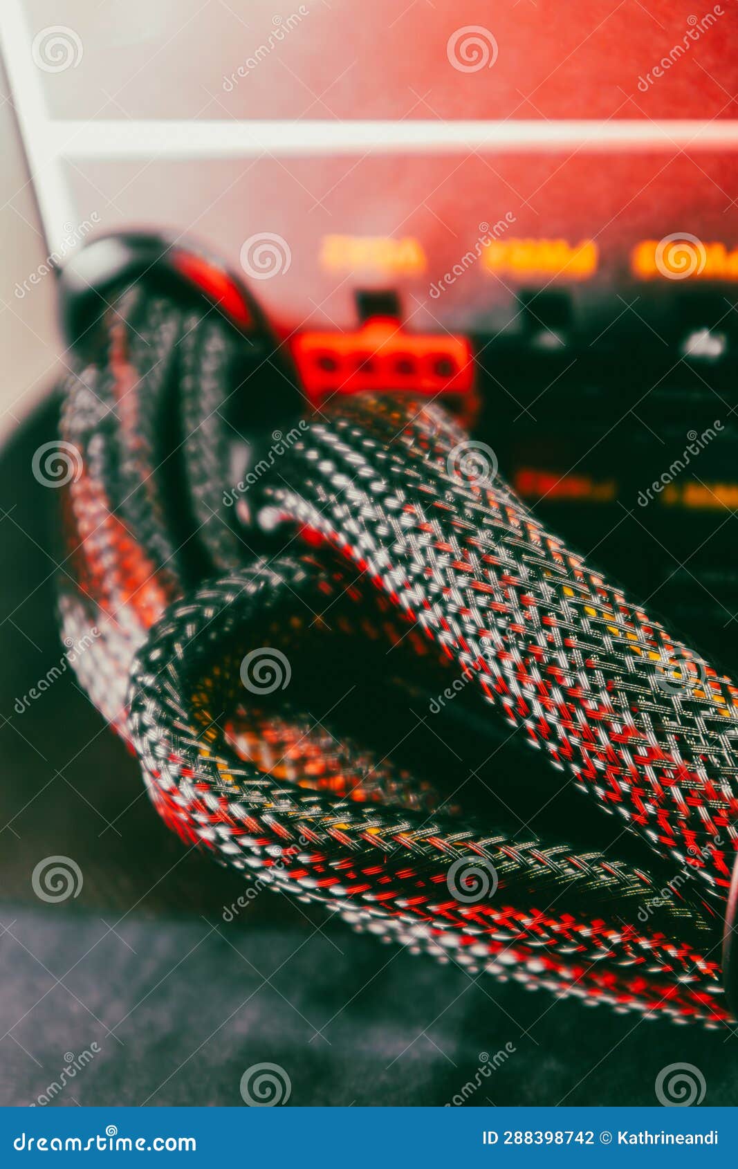 Wiring on Power Supply Unit of Desktop PC Close-up Stock Photo - Image ...