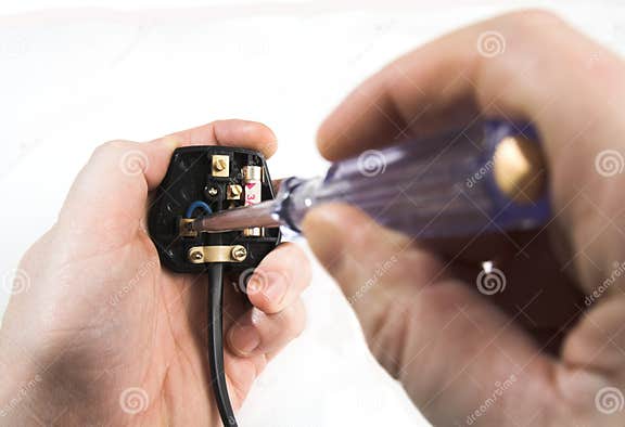 Wiring uk plug stock photo. Image of connecting, electric - 4133990