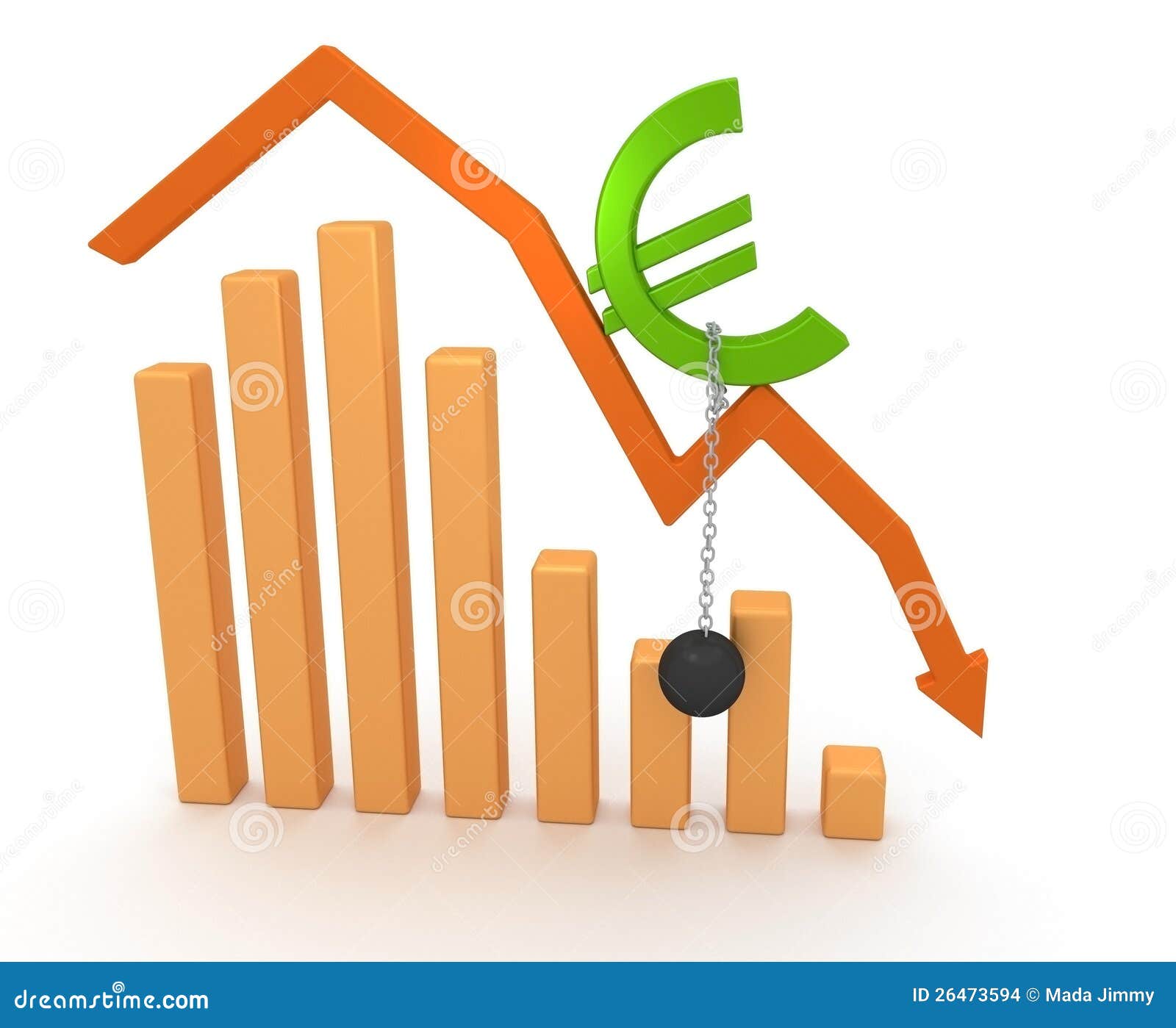 Wirtschaftlichkeit-Krisen-Diagramm Stock Abbildung - Illustration von ...