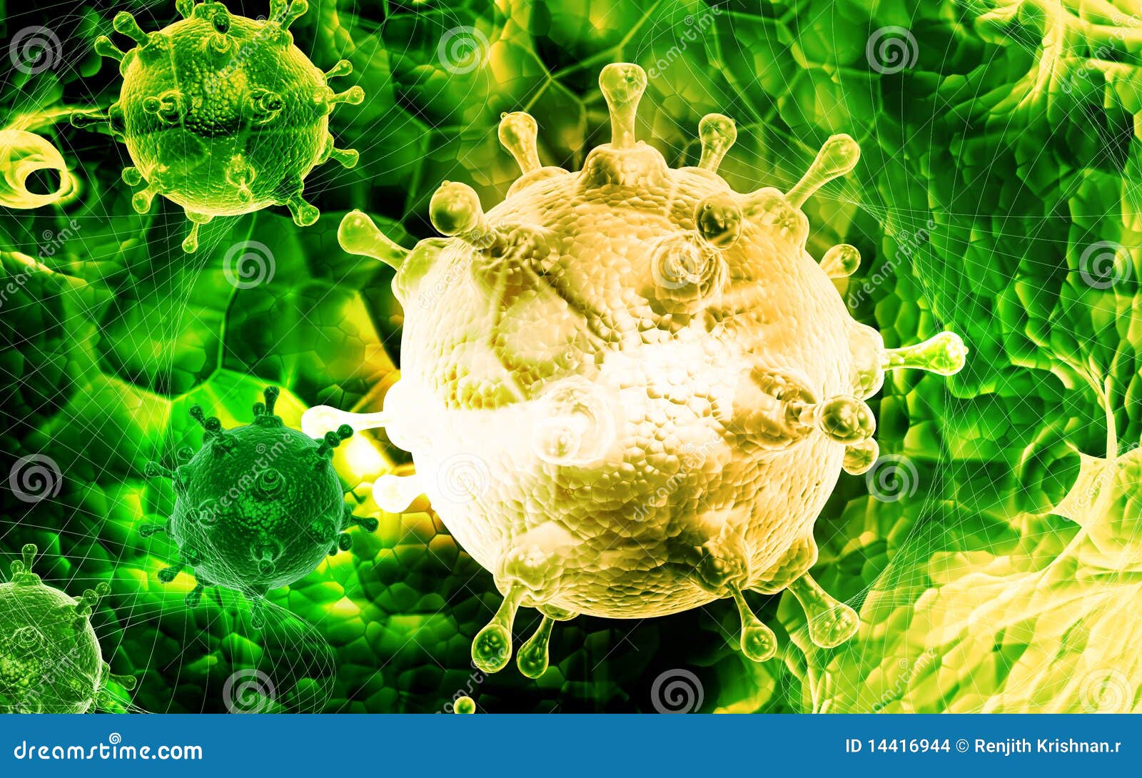 Wirus grypy ilustracji. Ilustracja złożonej z infekcja - 14416944