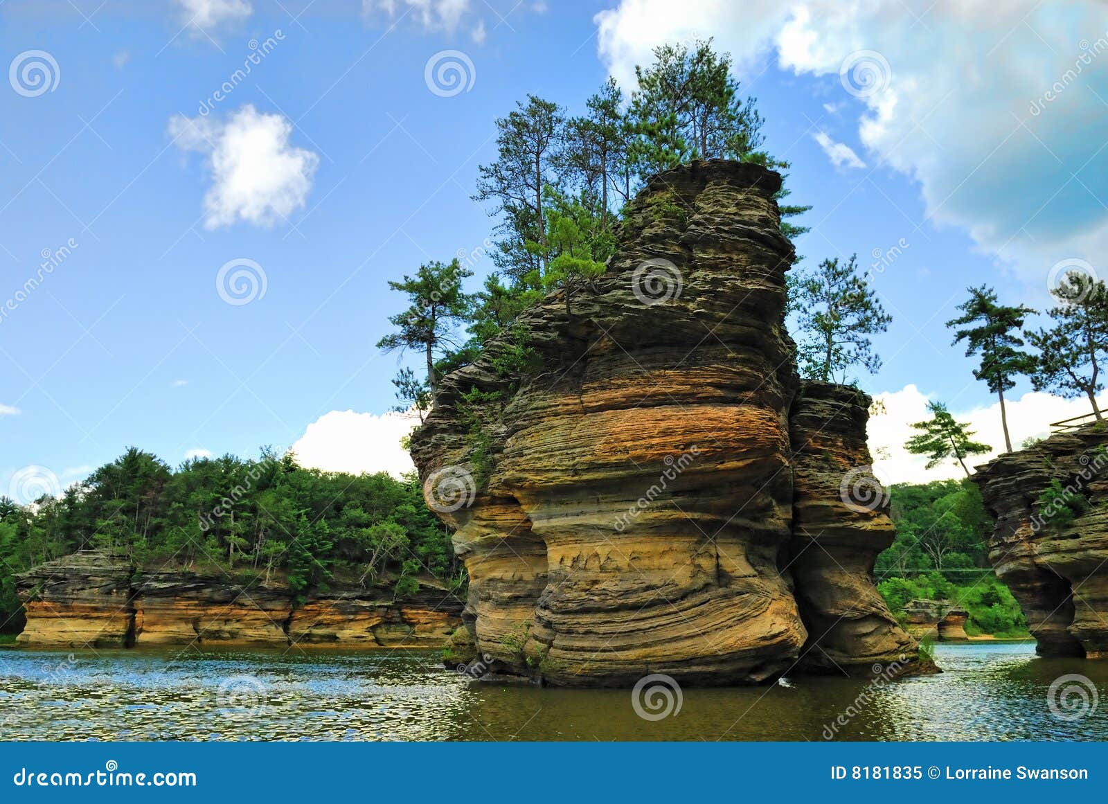 Wisconsin Dells stock image. Image of river, nature, sandstone - 8181835