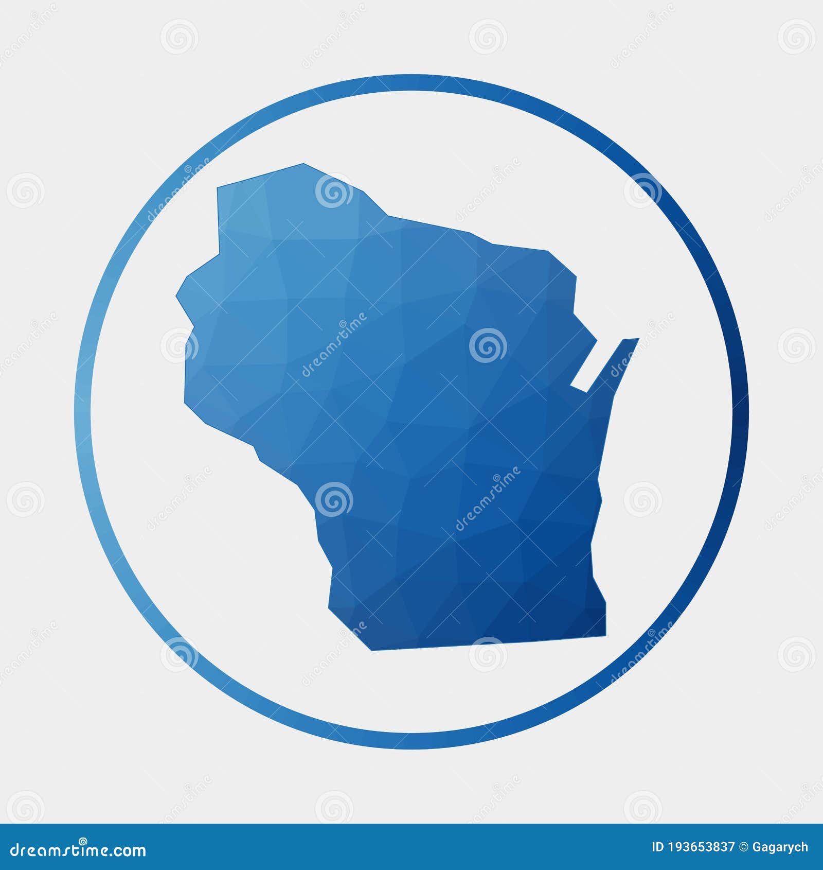 Wisconsin icon. stock vector. Illustration of information - 193653837