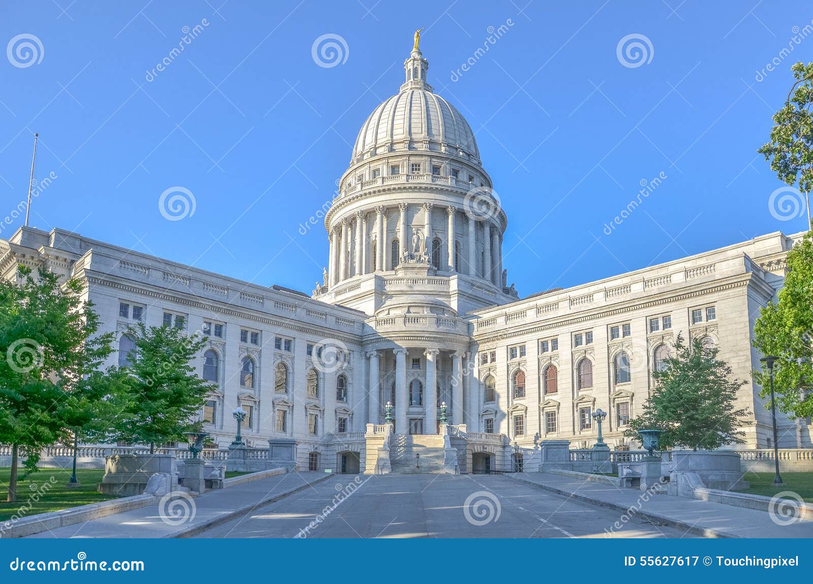 Wisconsin Madison State Capital Stock Image - Image of capital, blue ...