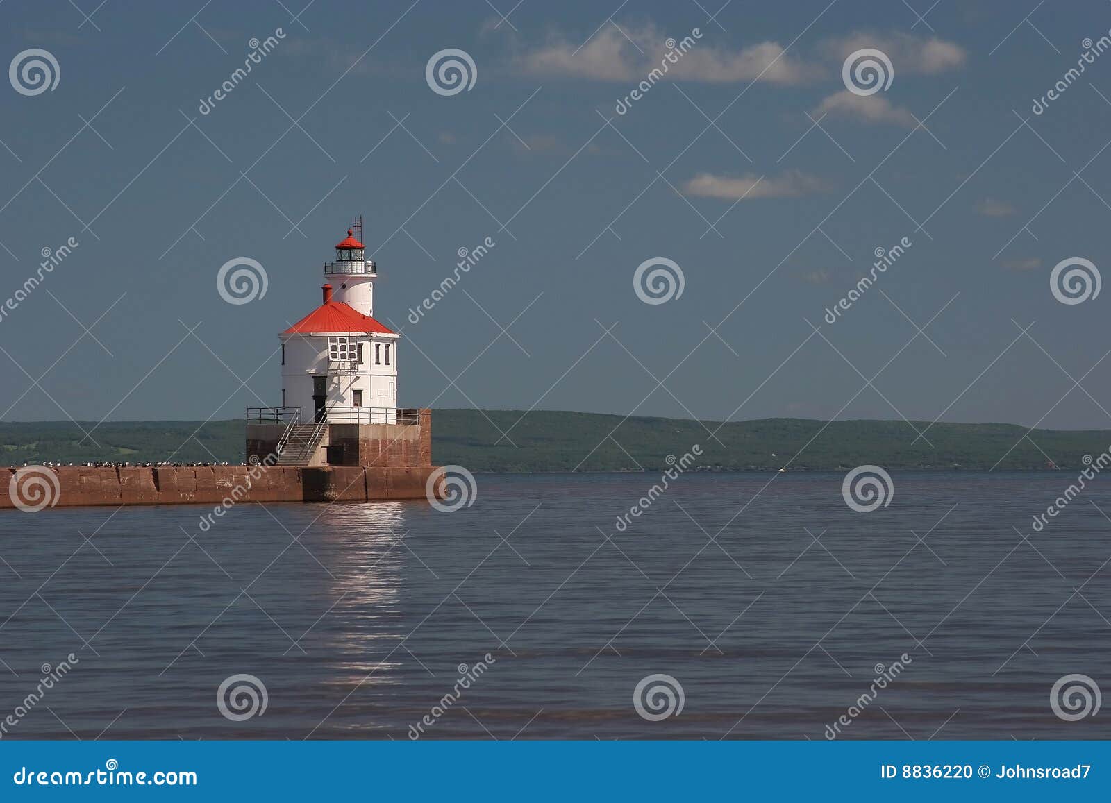 Wisconsin Point Lighthouse stock photo. Image of maritime - 8836220