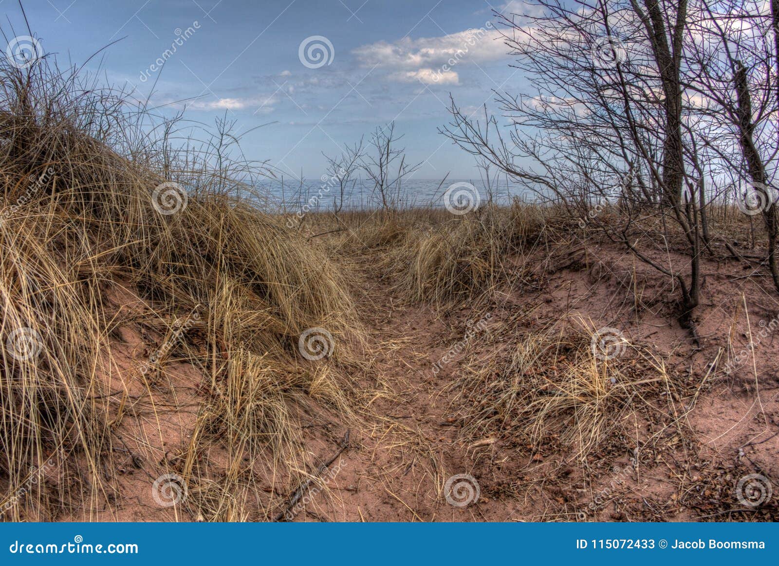Wisconsin Point in Superior, Wisconsin is on the Shore of Lake S Stock ...