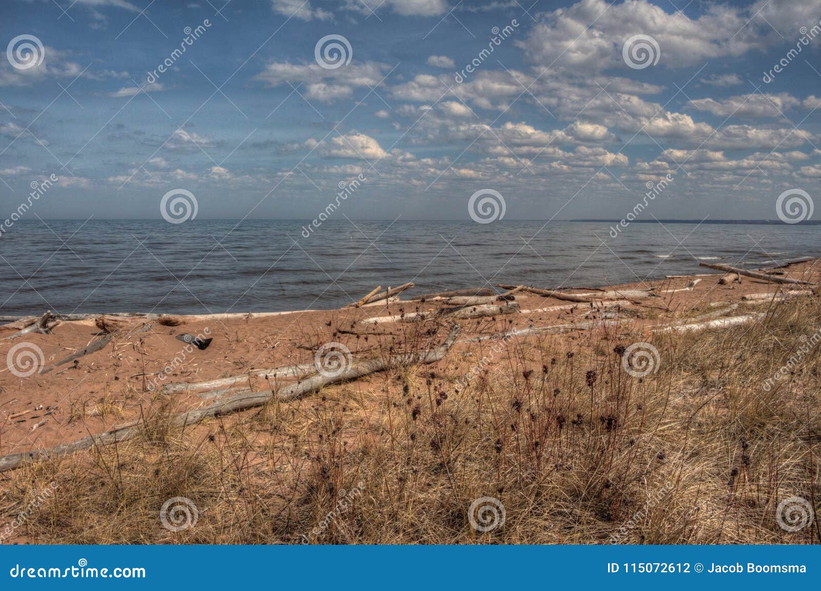 Wisconsin Point in Superior, Wisconsin is on the Shore of Lake S Stock ...