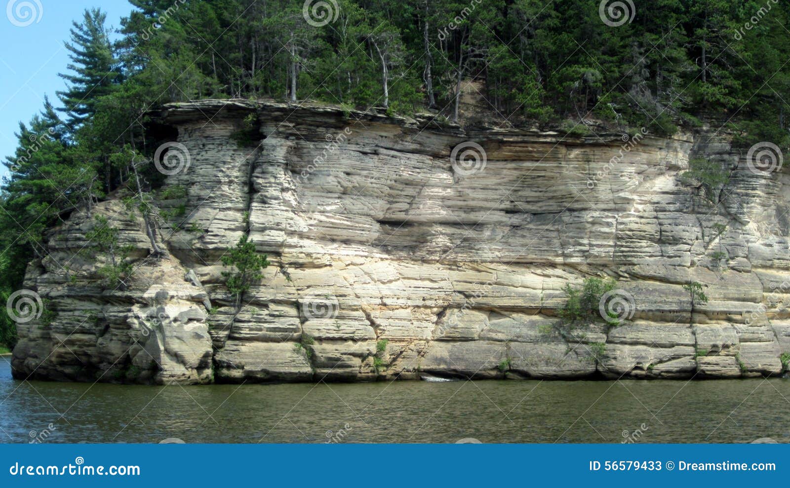Wisconsin Sandstone stock image. Image of wisconsin, river - 56579433
