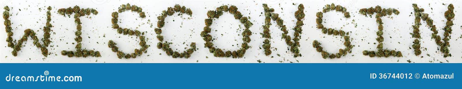 Wisconsin Spelled with Marijuana Stock Photo - Image of drug, cannabis ...