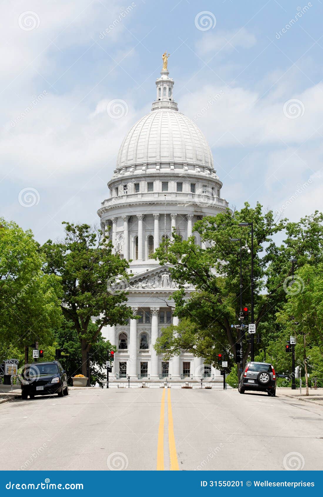 Wisconsin State Capitol Building Stock Image - Image of madison ...