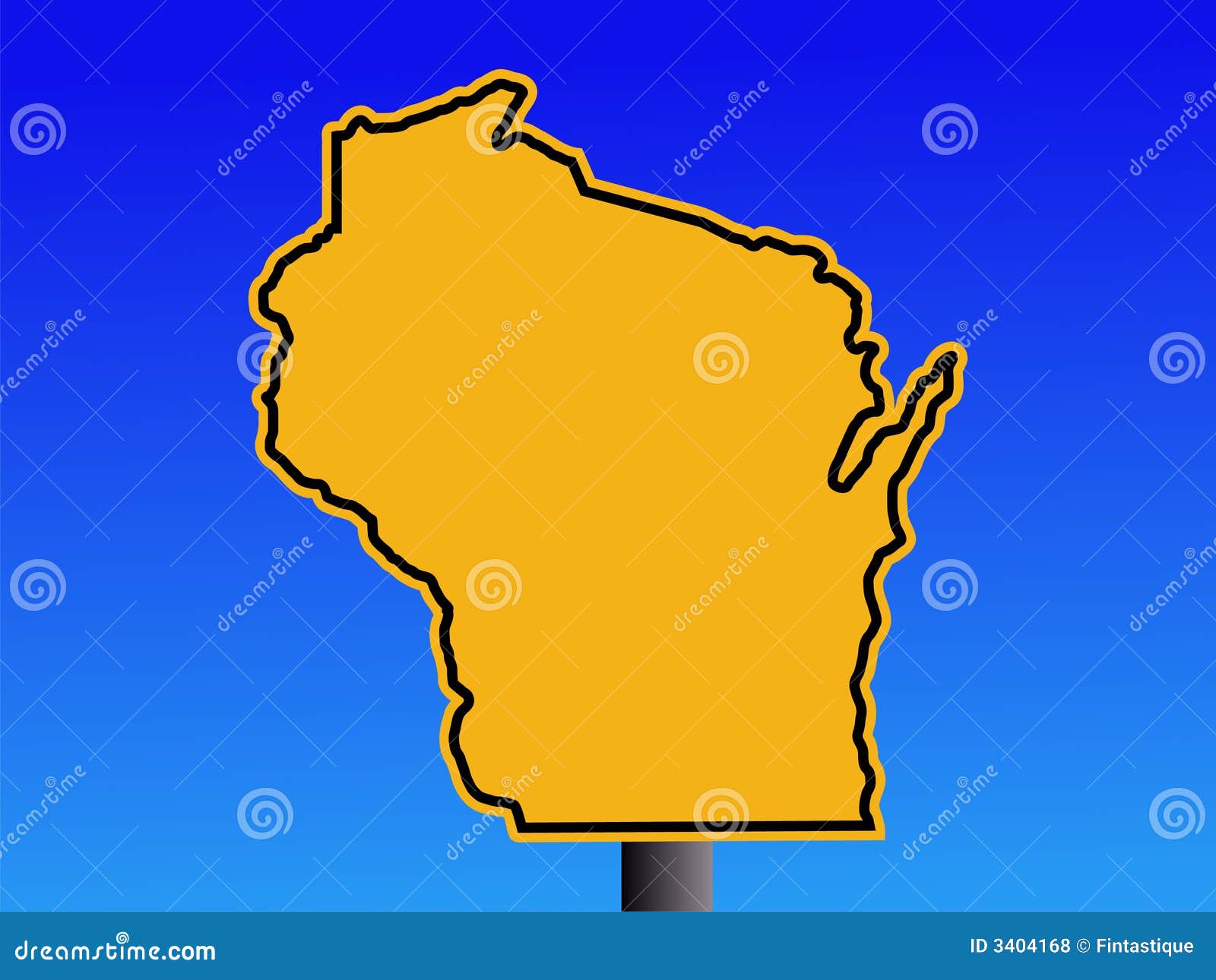 Wisconsin warning sign stock vector. Illustration of american - 3404168