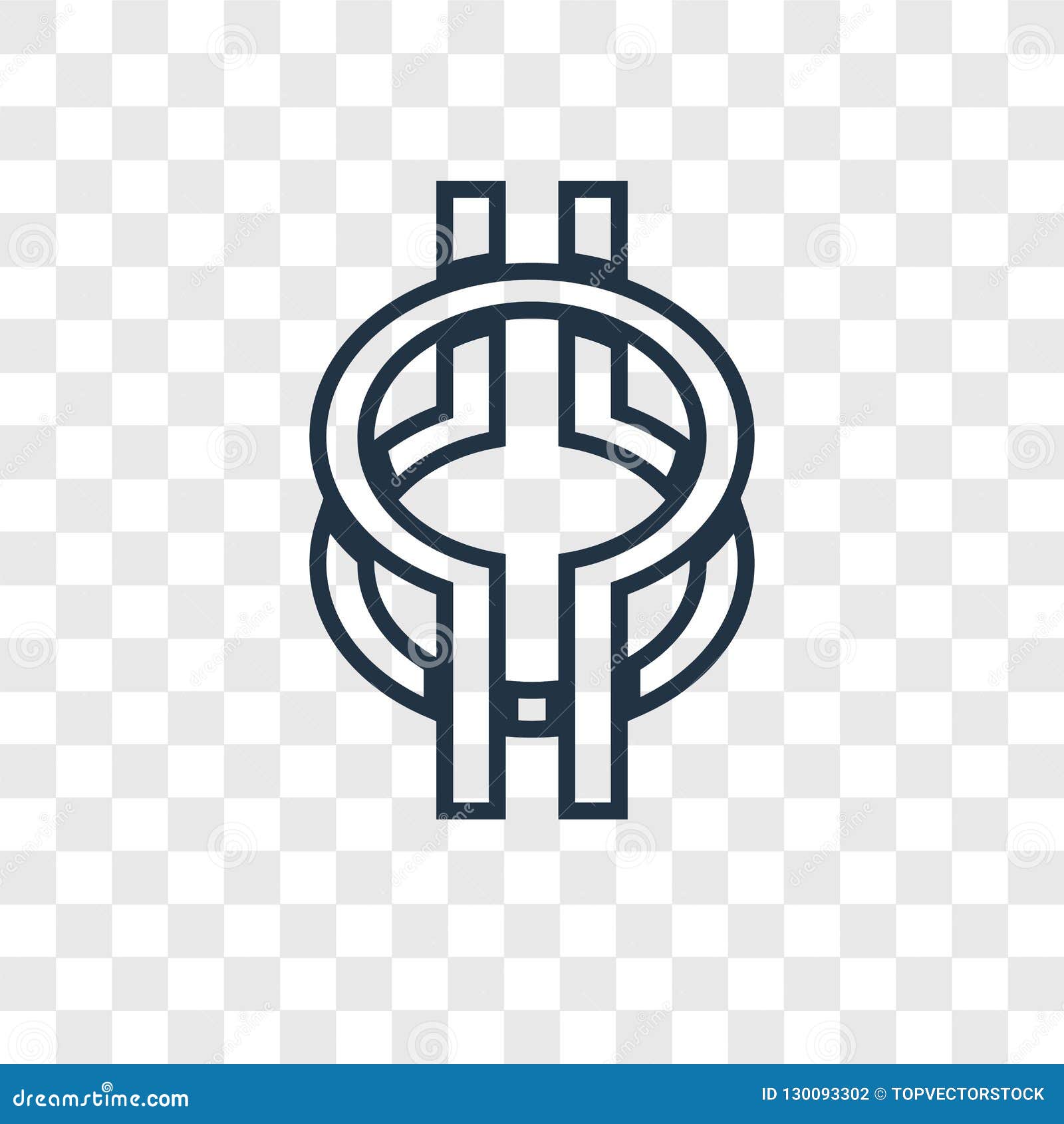 Wisdom Concept Vector Linear Icon Isolated on Transparent Background ...