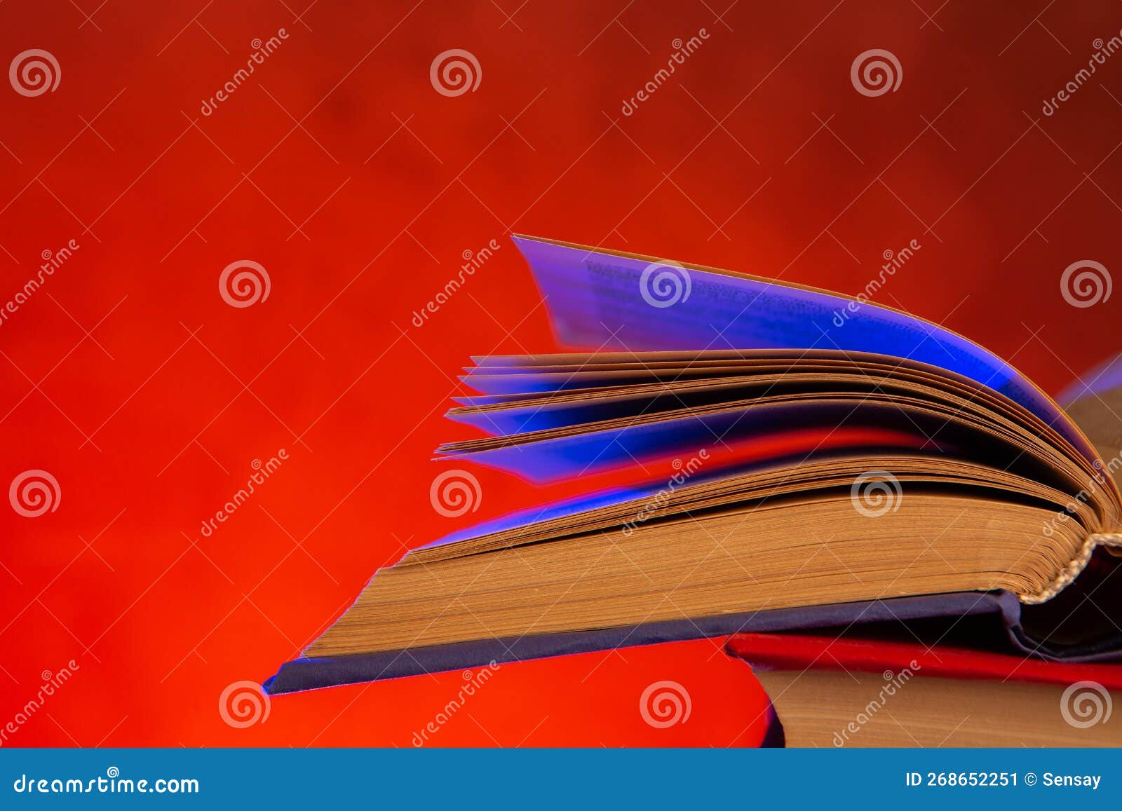 Wisdom and Education Concept.Book on the Table, Love Reading. Retro ...