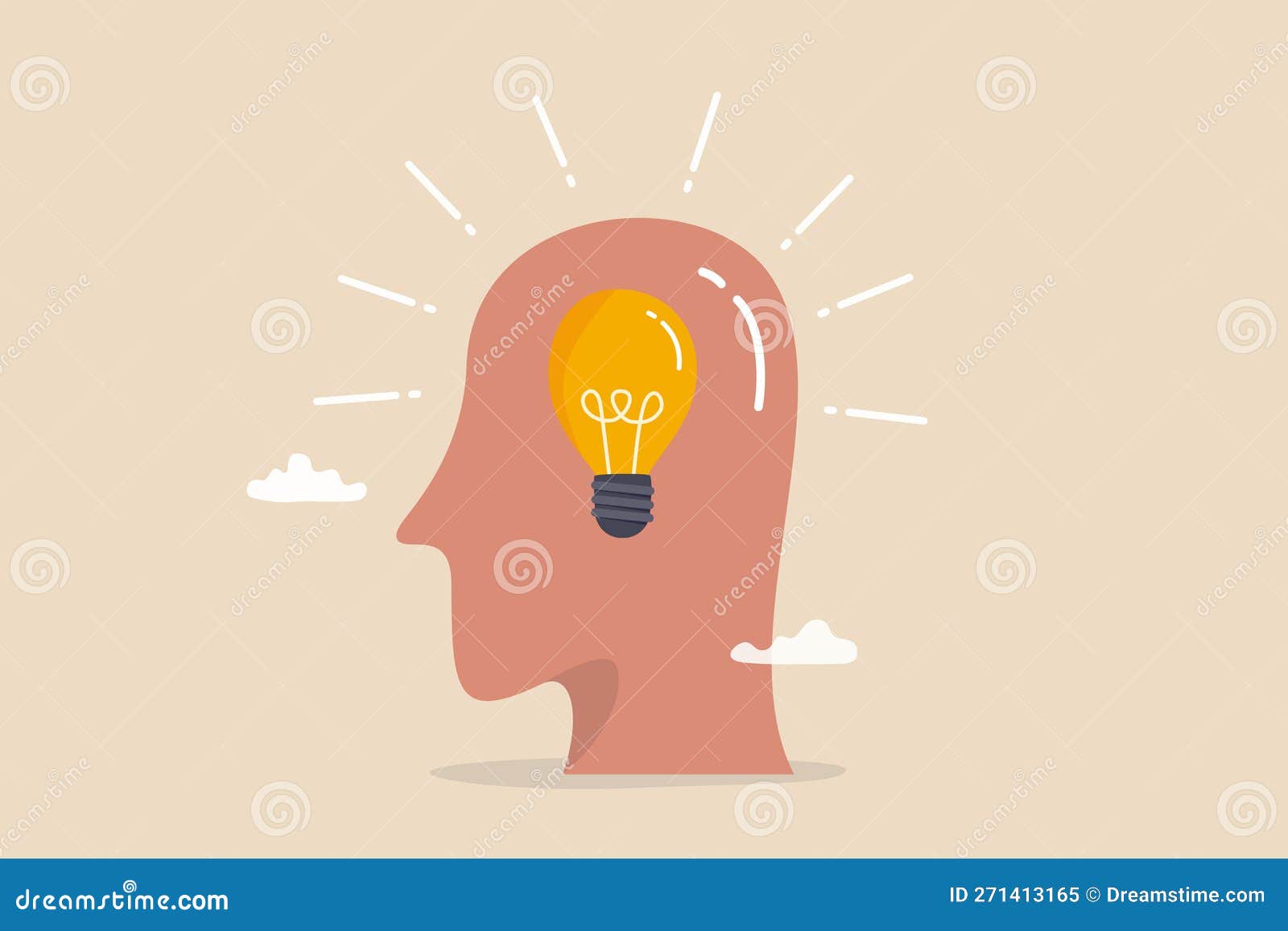 Intuition Knowledge And Smart Mind Thinking Process Tiny Person Concept ...