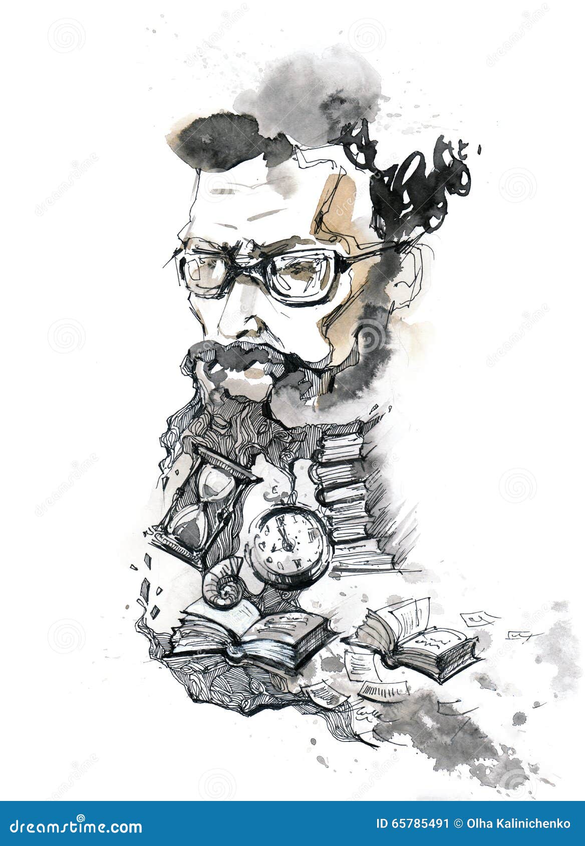 Wisdom stock illustration. Illustration of mature, abstraction - 65785491