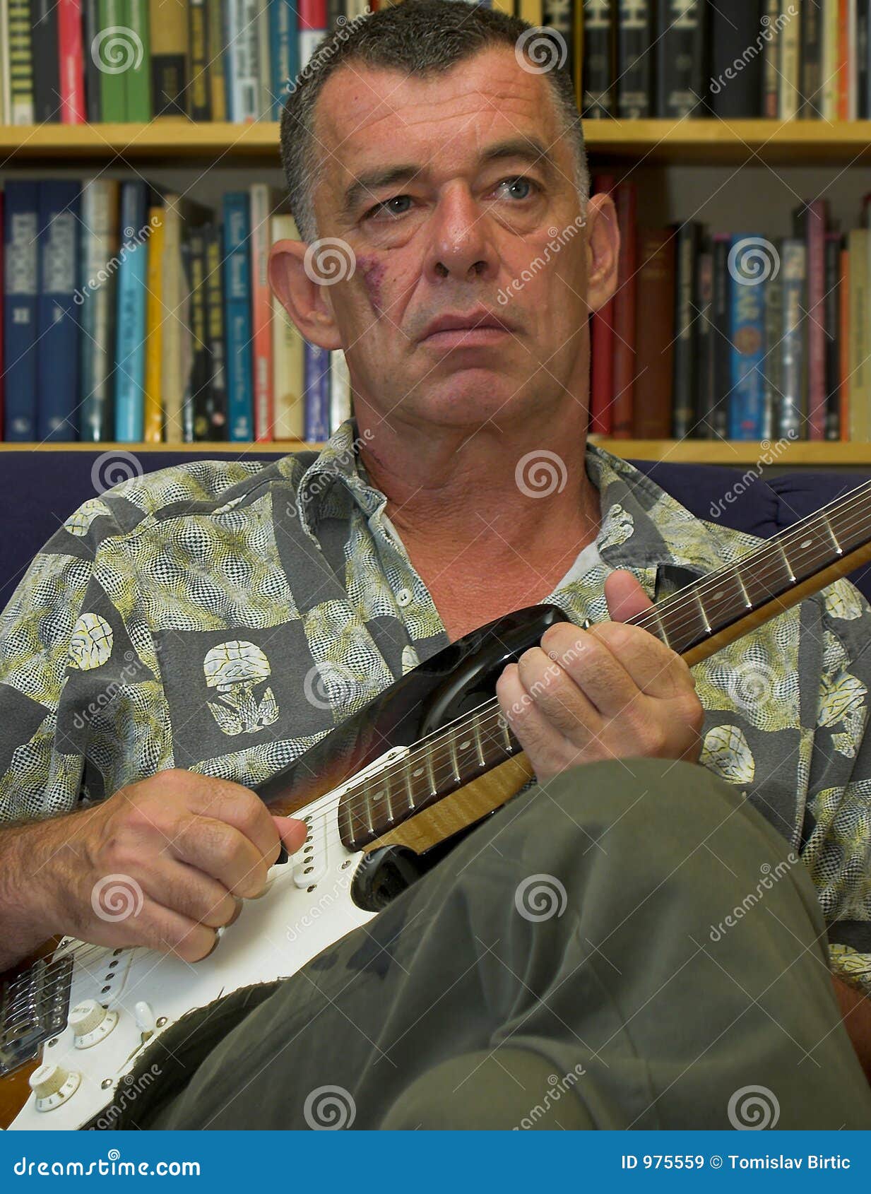 Wisdom Guitar Blues stock image. Image of hands, blues - 975559