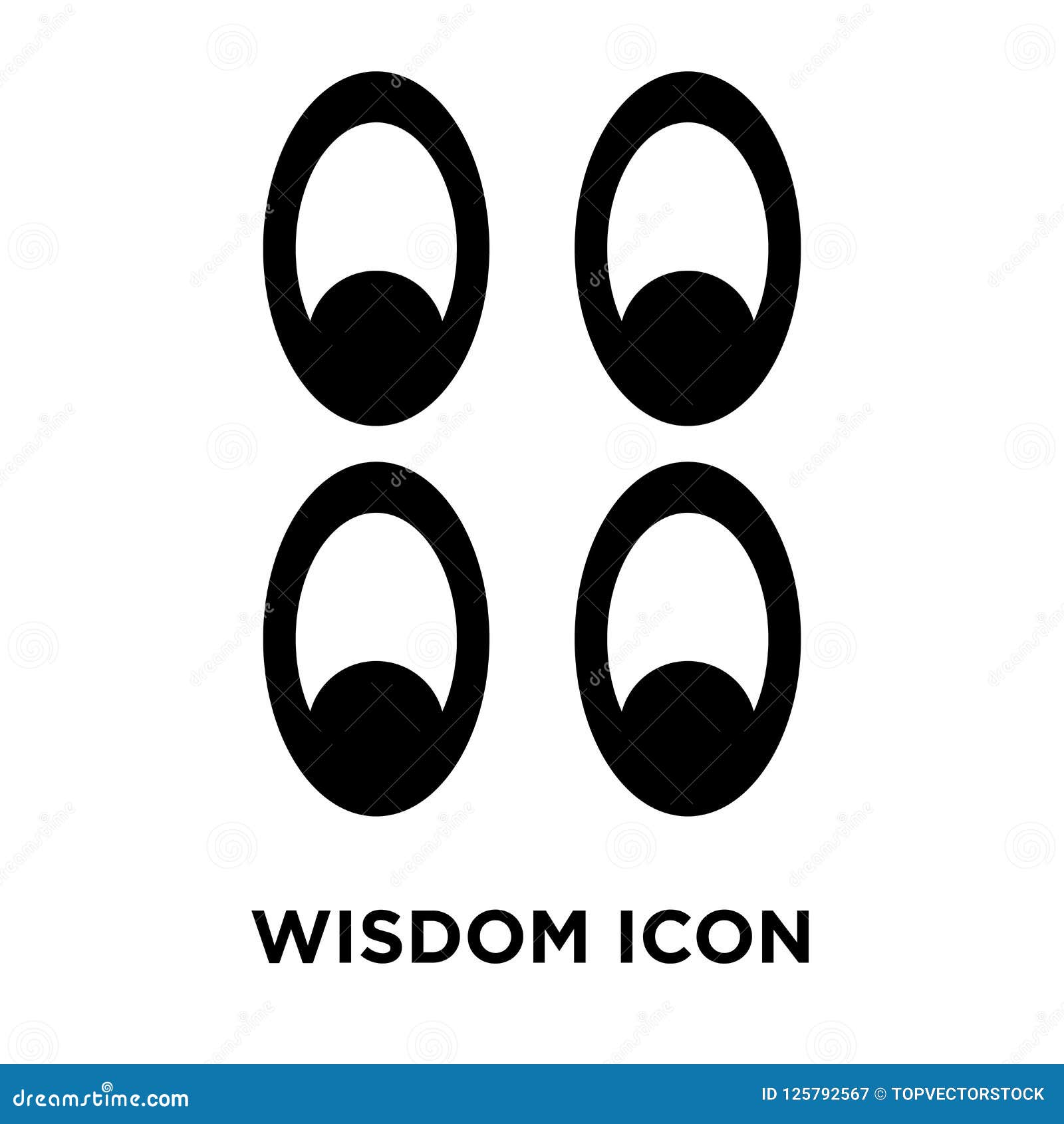 Wisdom Icon Vector Isolated on White Background, Logo Concept of Stock ...