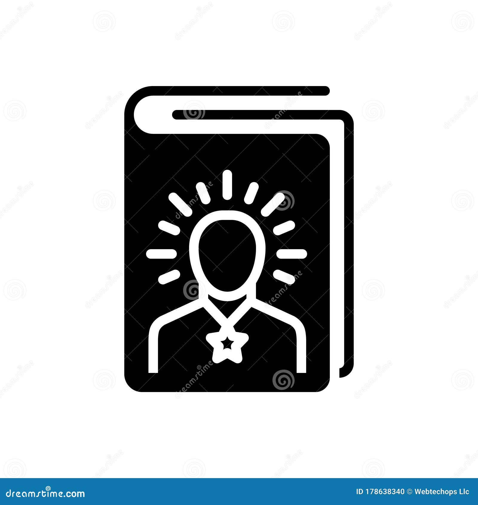 Black Solid Icon for Wisdom, Intelligence and Sagacity Stock Vector ...