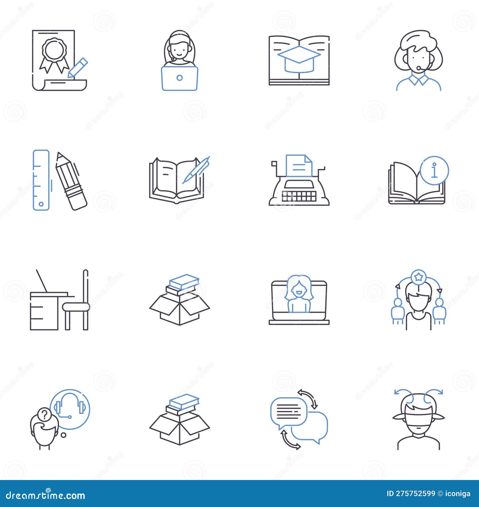 Wisdom Increase Line Icons Collection. Enlightenment, Knowledge ...