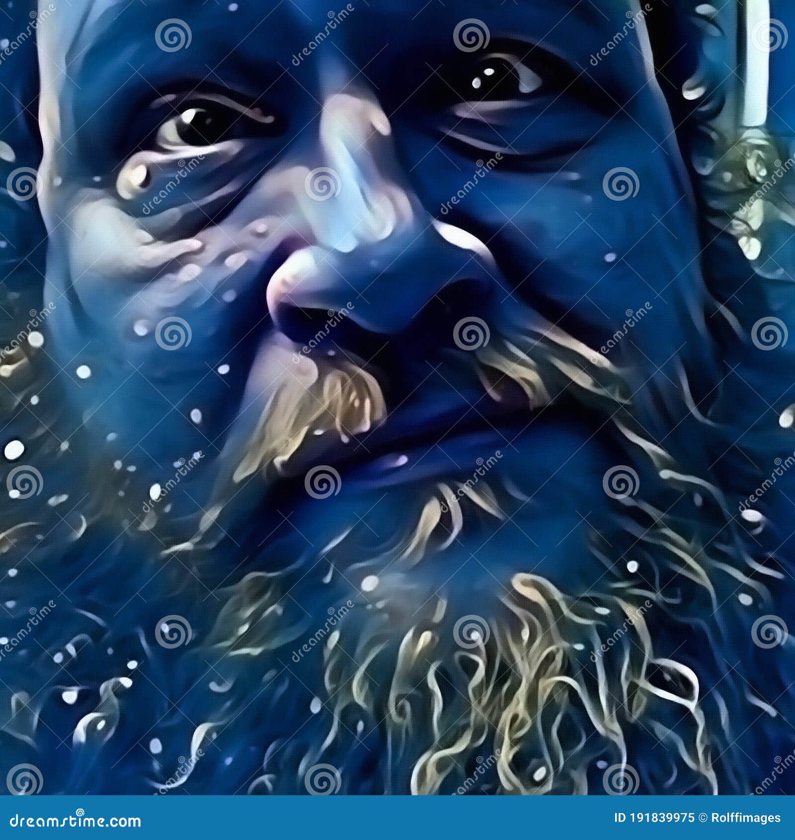 Wisdom man stock illustration. Illustration of druid - 191839975