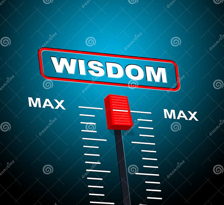 Wisdom Max Means Upper Limit and Ability Stock Illustration ...
