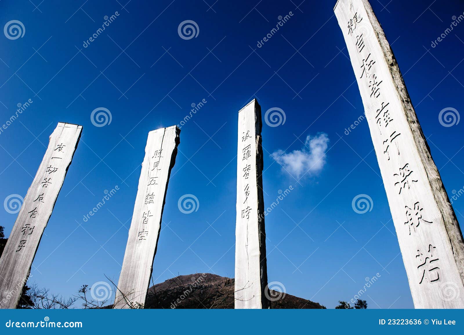 Wisdom Path stock photo. Image of statue, monastery, ngong - 23223636