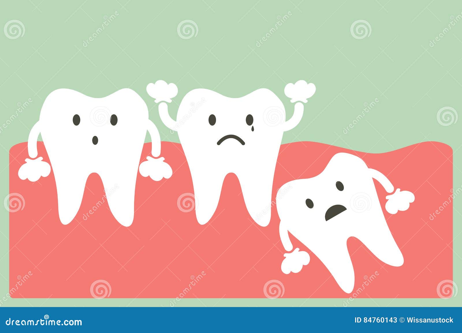 Wisdom tooth stock vector. Illustration of cute, hygiene - 84760143