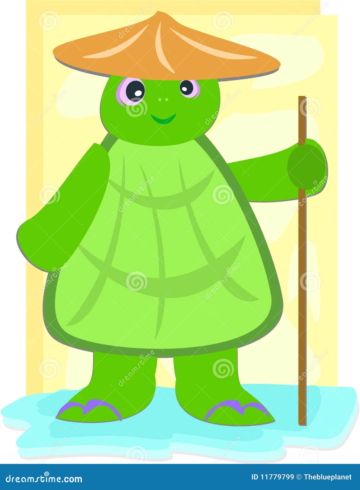Wisdom Turtle stock vector. Illustration of master, walking - 11779799