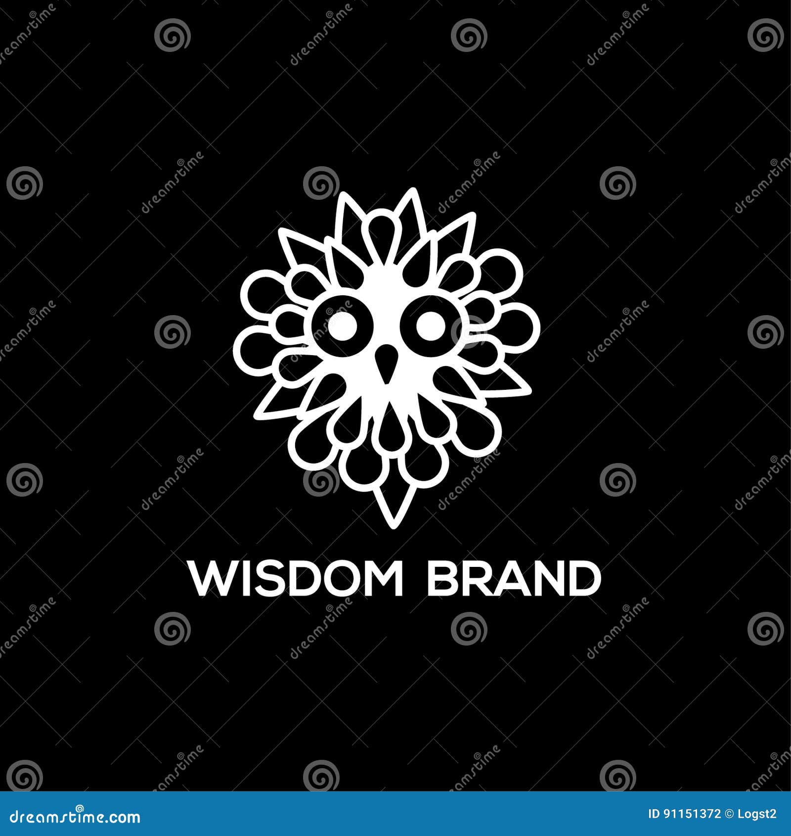 Wisdom Vector Logo. Owl Emblem Stock Vector - Illustration of love ...