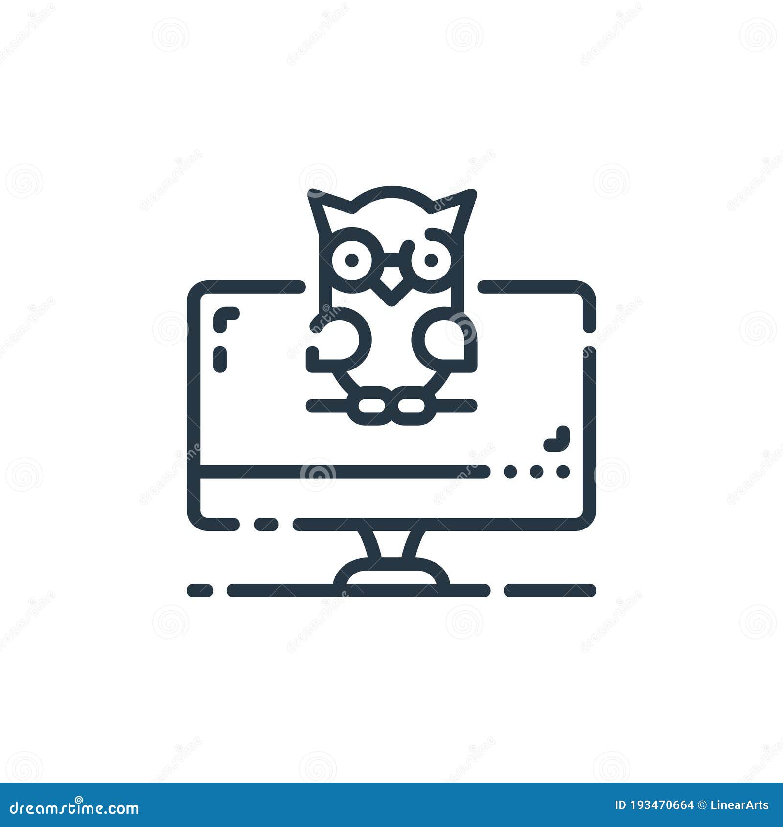 Wise Icon Vector from Elearning Concept. Thin Line Illustration of Wise ...