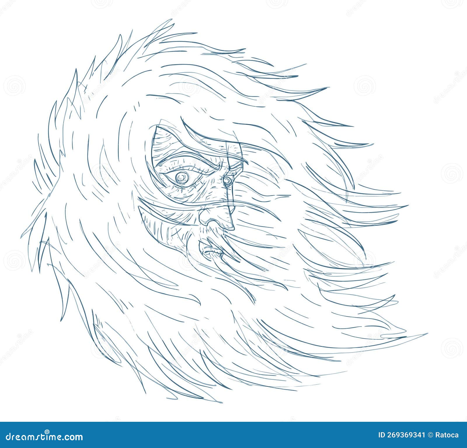 Wise Man Draw Royalty-Free Stock Photography | CartoonDealer.com #117983267