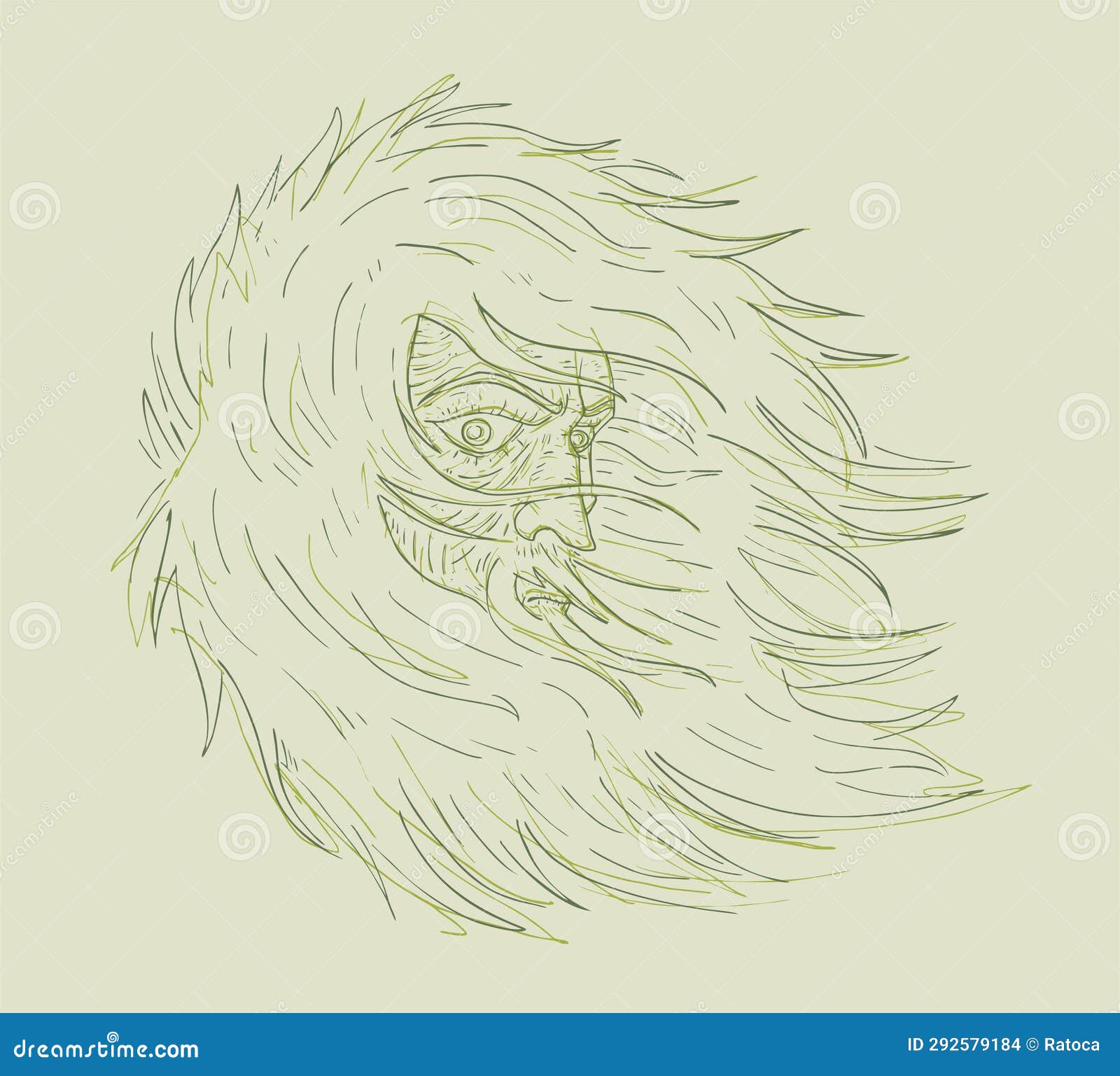 Wise Man Draw Royalty-Free Stock Photography | CartoonDealer.com #117983267