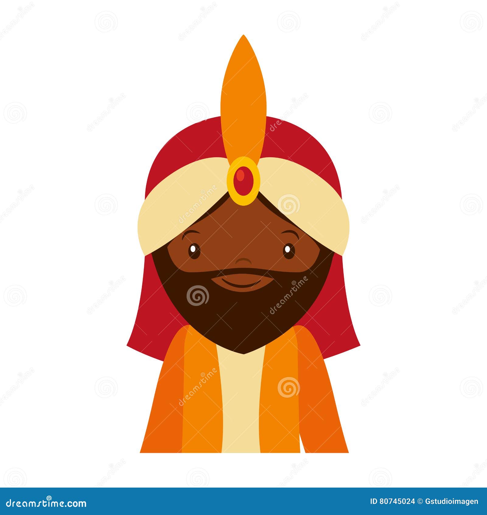 Wise Man Epiphany Manger Character Stock Vector - Illustration of ...