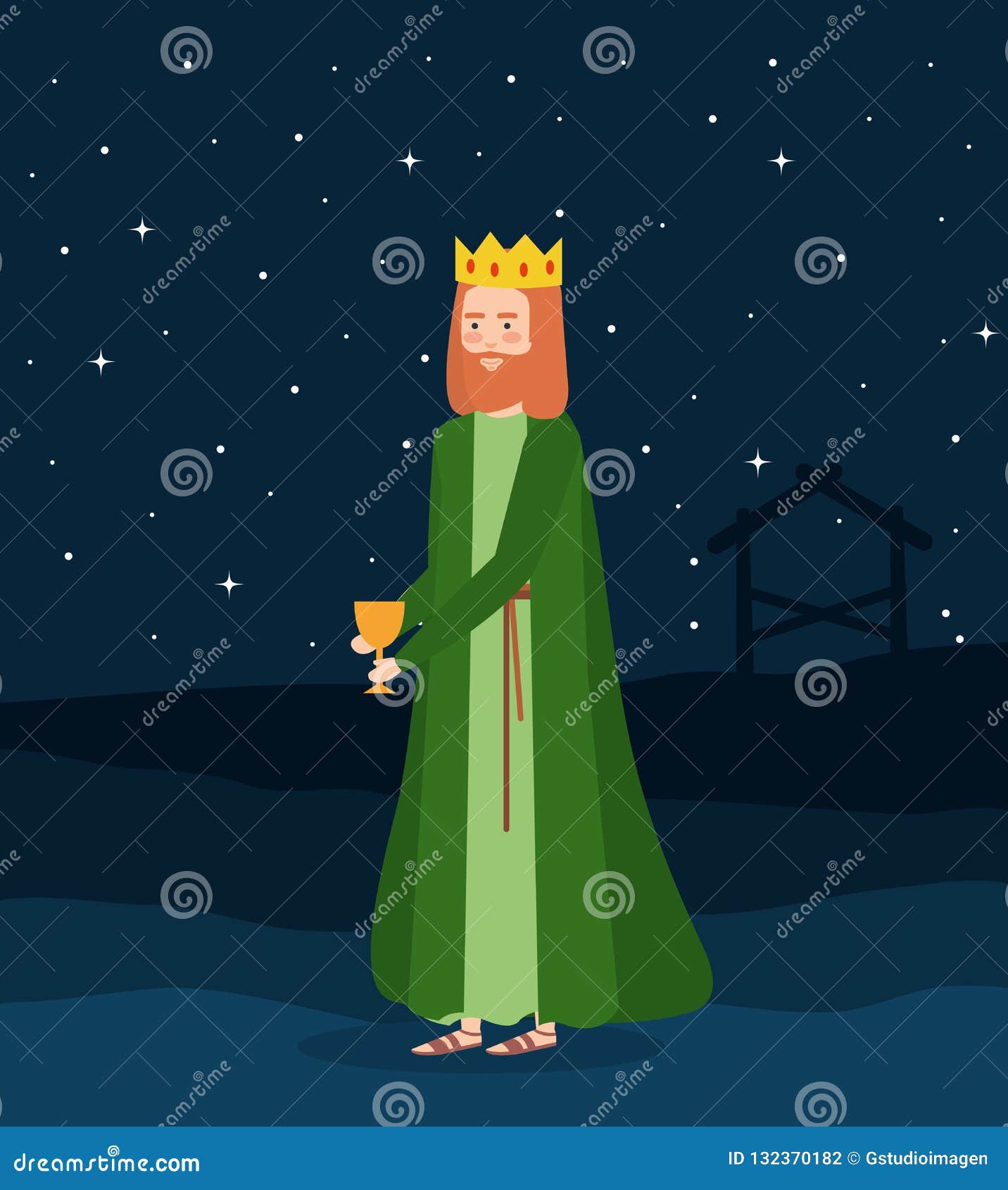 Wise man manger character stock vector. Illustration of manger - 132370182