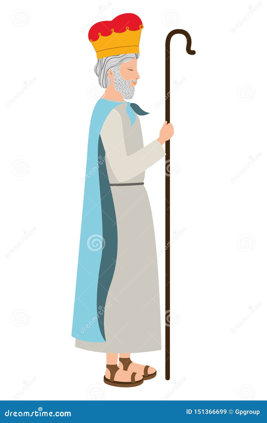 Wise man manger character stock vector. Illustration of christmas ...