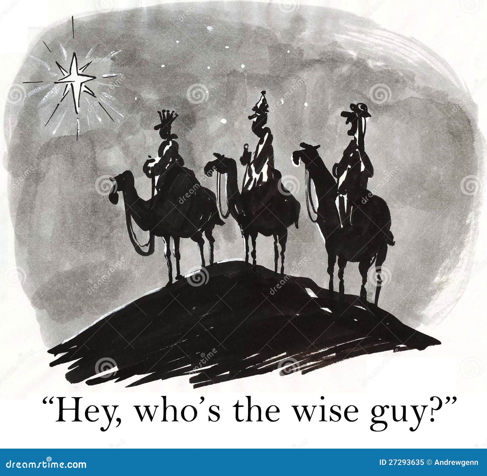 The Wise Men are the Wise Guys Stock Illustration - Illustration of ...