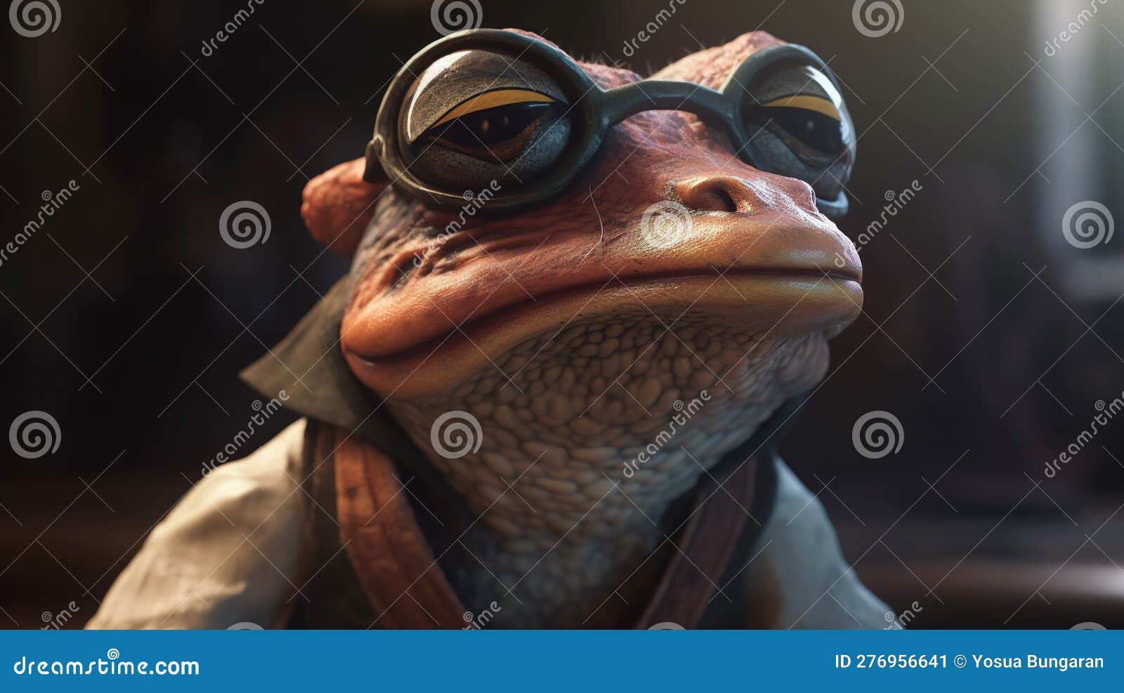 Wise Mudskipper, Digital Art Illustration, Generative AI Stock ...