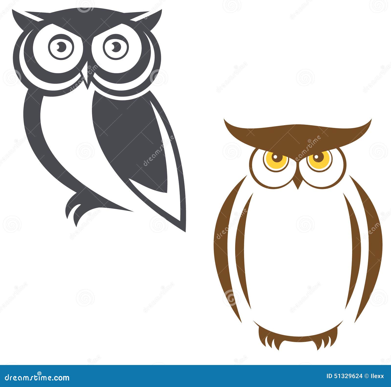 Wise ow stock illustration. Illustration of identity - 51329624