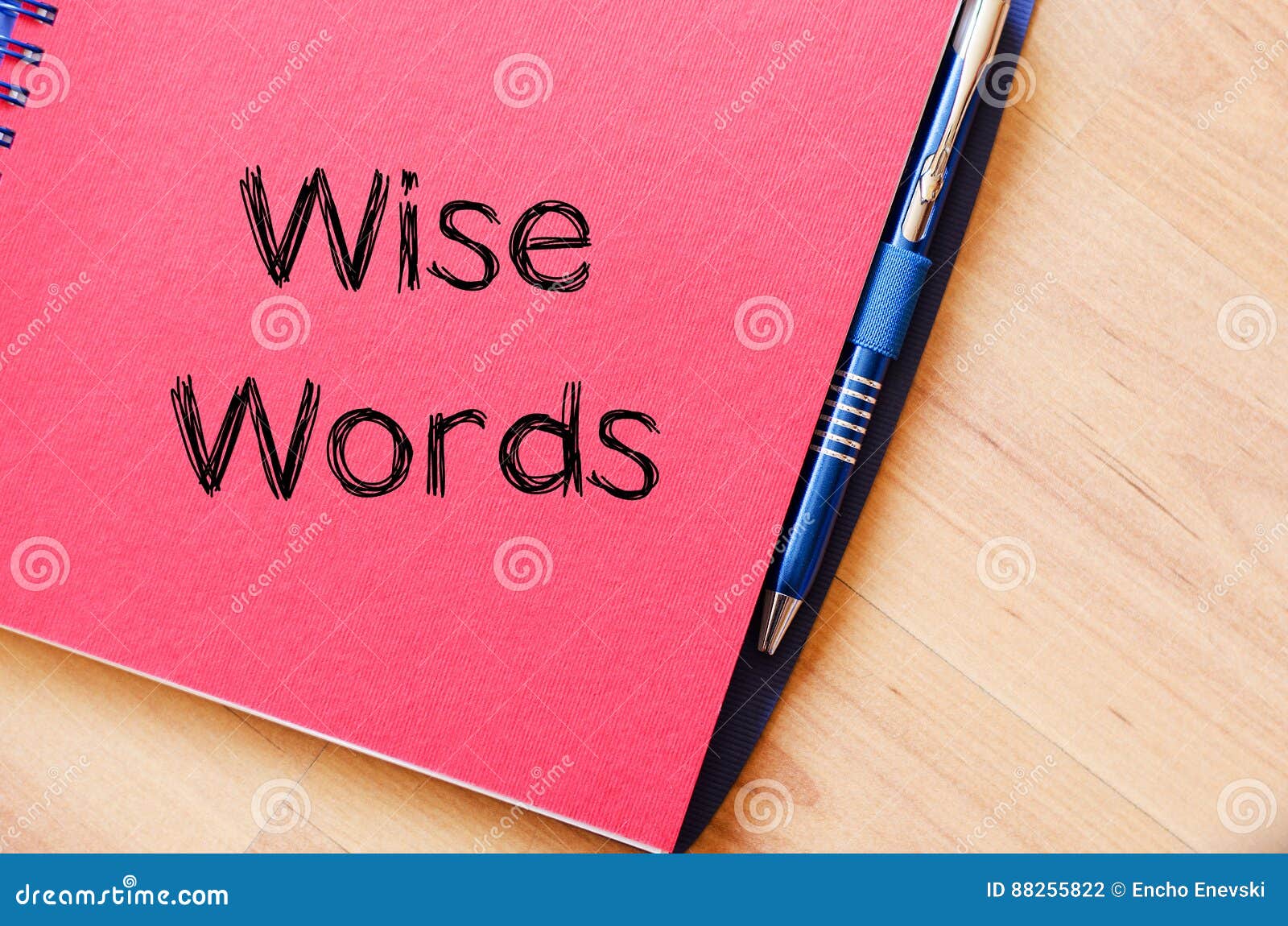 Wise Words Concept on Notebook Stock Photo - Image of phrase, wise ...