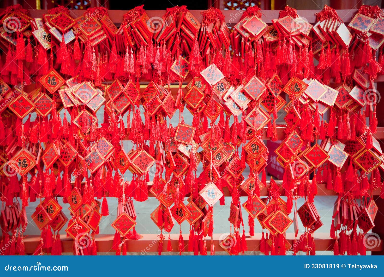 Wish Cards in a Buddhist Temple in Beijing Stock Image - Image of east ...
