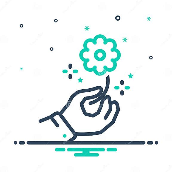 Mix Icon for Wish, Longing and Holding Stock Vector - Illustration of ...