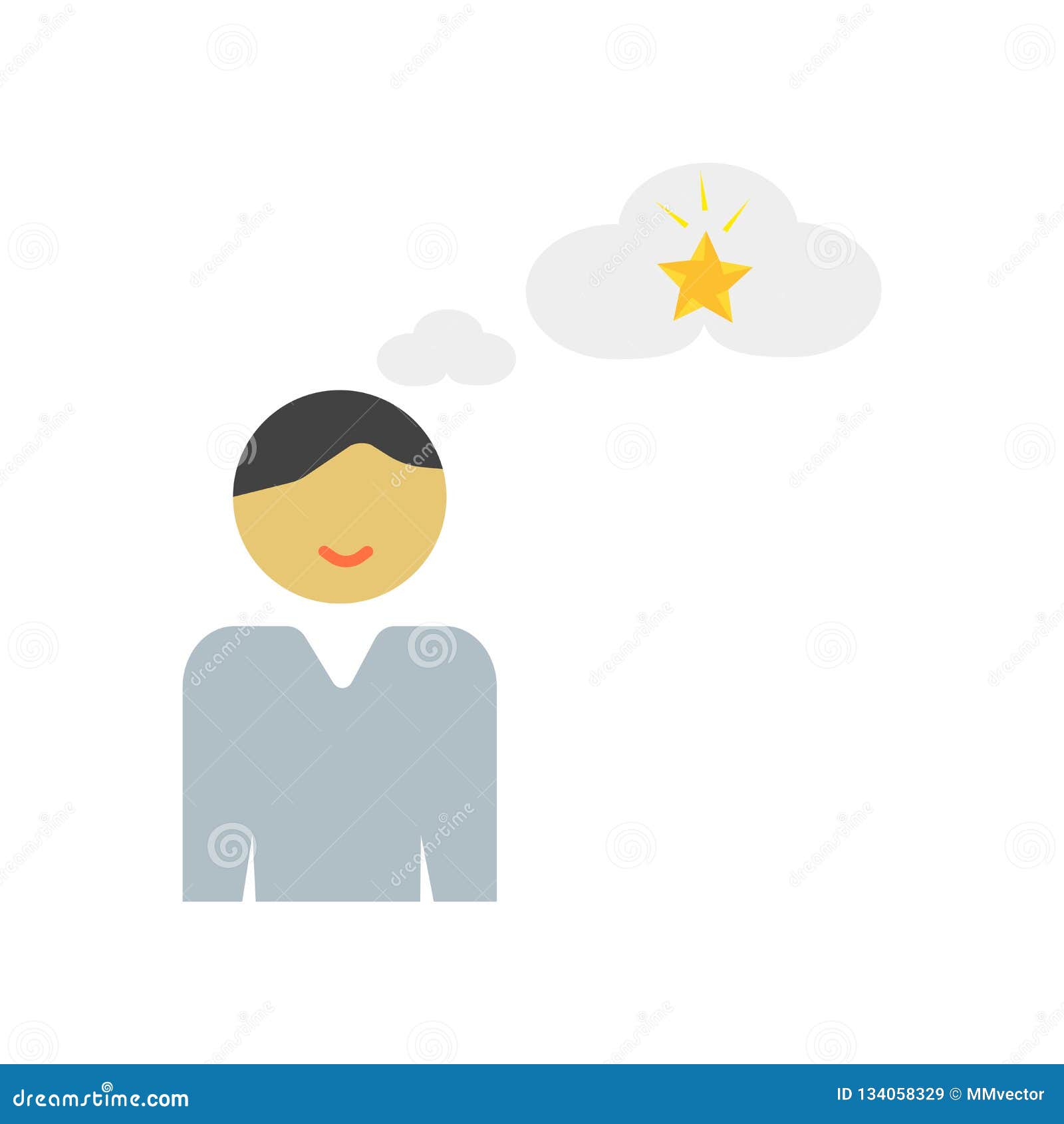 Wish Icon Vector Isolated on White Background, Wish Sign Stock Vector ...