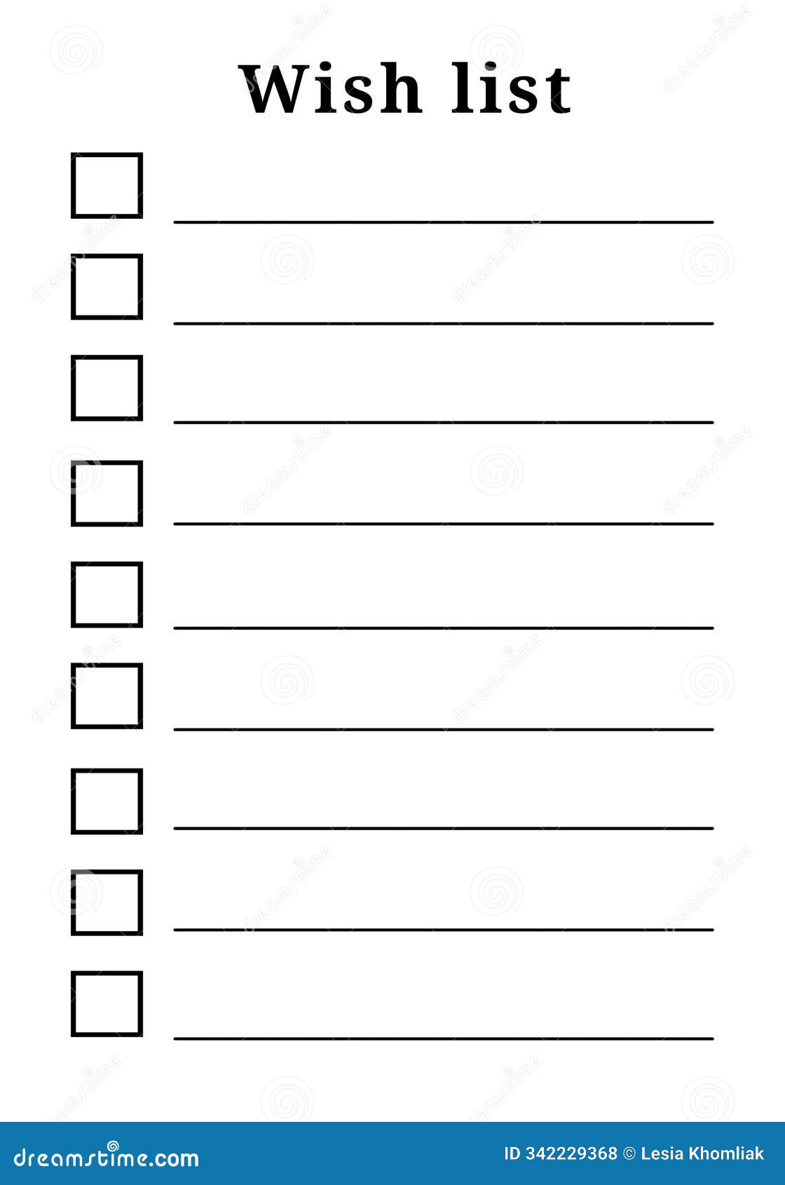 Wish List Illustration with Hand-Drawn Elements Stock Illustration ...