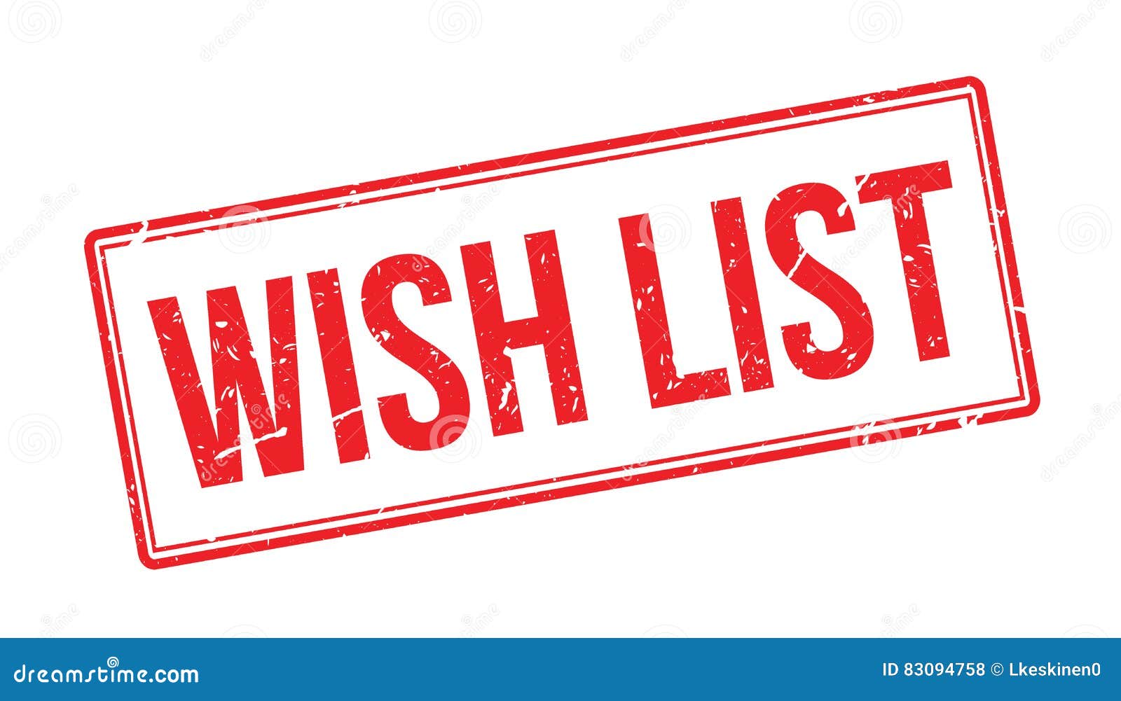 Wish List Rubber Stamp stock photo. Image of sticker - 83094758
