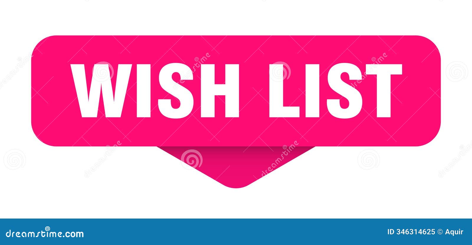 Wish List Sticker. Wish List Sign on Transparent Background Stock ...