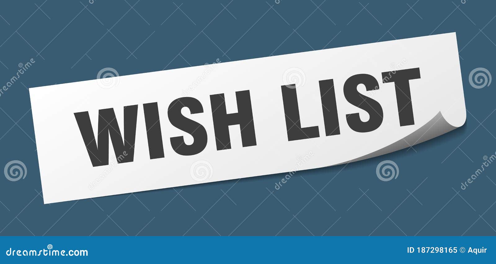 Wish List Sticker. Wish List Square Isolated Sign Stock Vector ...