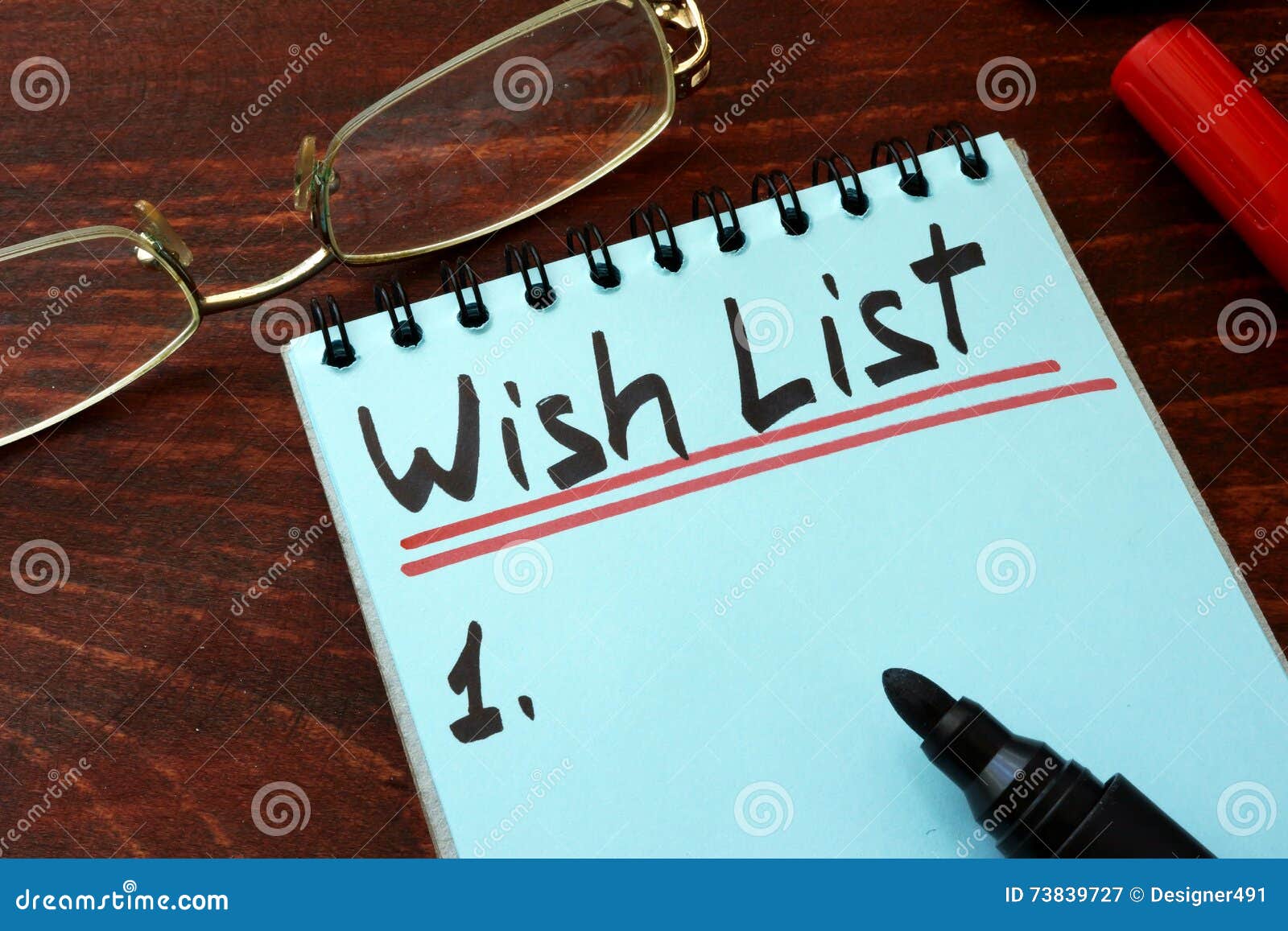 Wish list stock image. Image of word, conceptual, message - 73839727