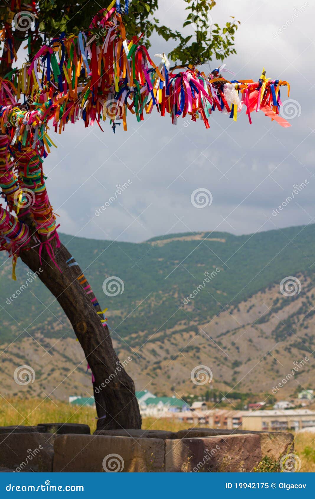 Wish tree stock image. Image of return, steppe, colorful - 19942175
