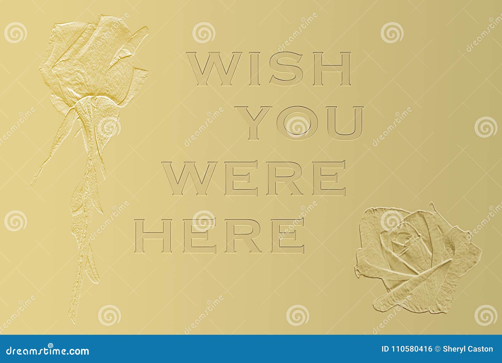 Wish You Were Here Greeting Card Background Stock Illustration ...